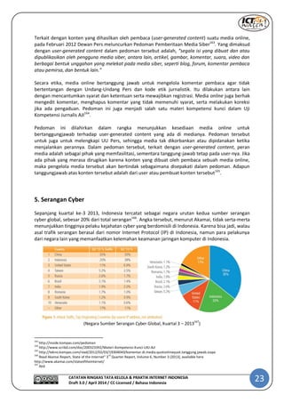 Tata Kelola dan Praktik Internet Indonesia (Caatan Ringkas) | PDF