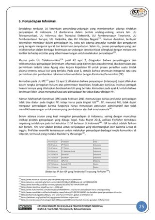 Tata Kelola dan Praktik Internet Indonesia (Caatan Ringkas) | PDF