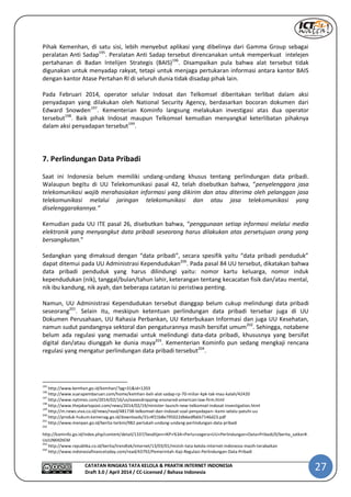 Tata Kelola dan Praktik Internet Indonesia (Caatan Ringkas) | PDF