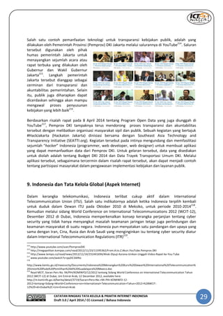 Tata Kelola dan Praktik Internet Indonesia (Caatan Ringkas) | PDF