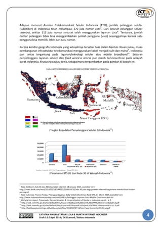 Tata Kelola dan Praktik Internet Indonesia (Caatan Ringkas) | PDF