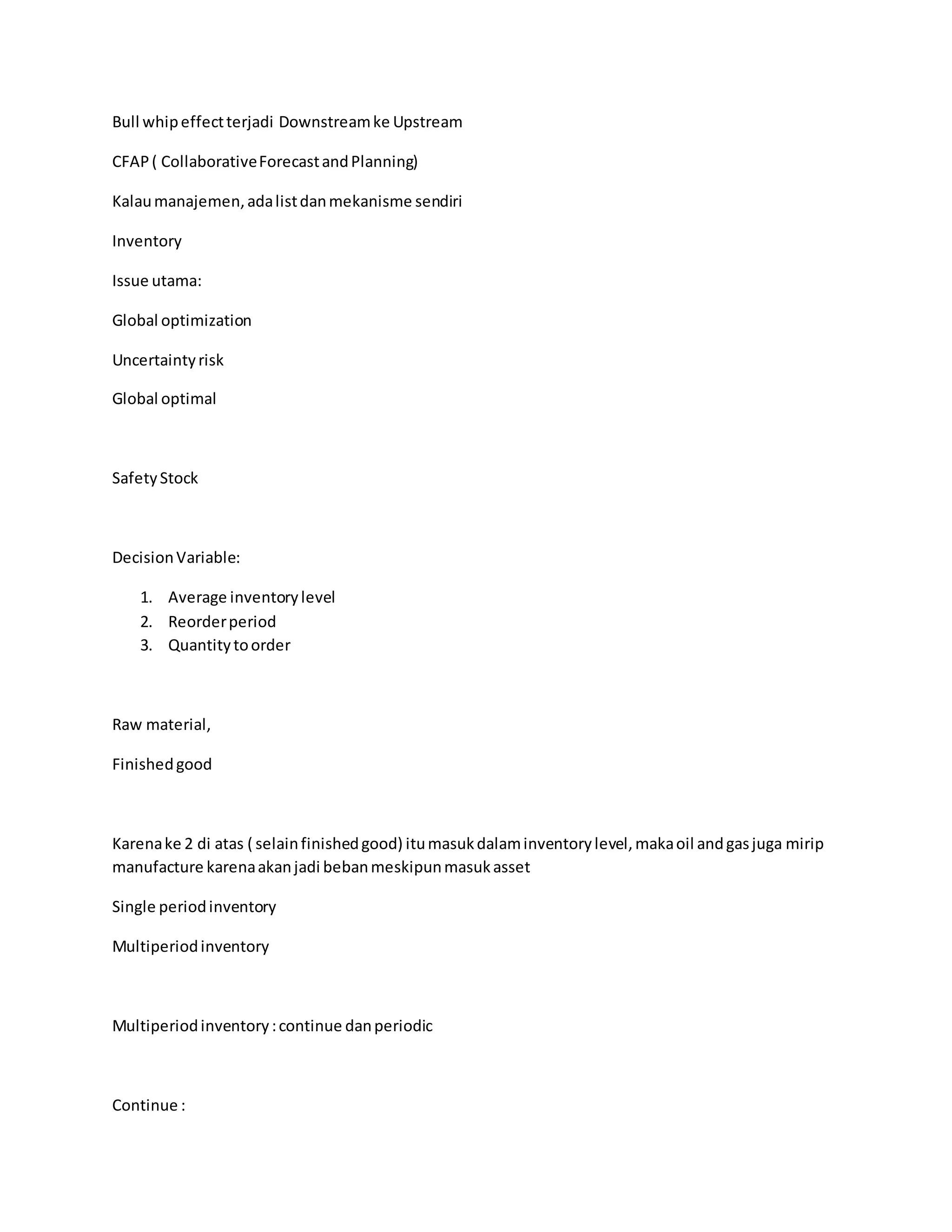 Catatan Supply design | DOCX | Logistics | Business