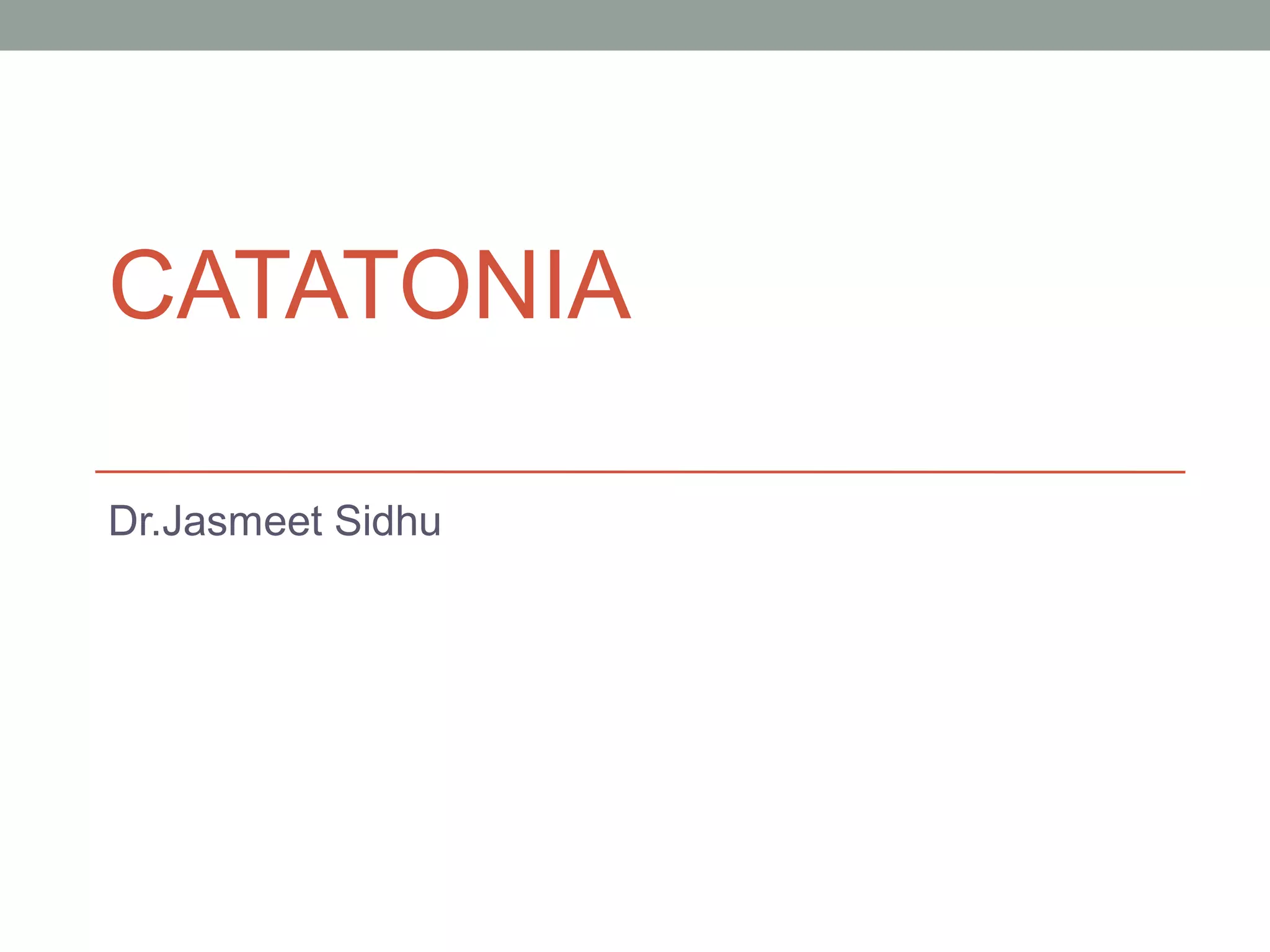 Catatonia | PPT