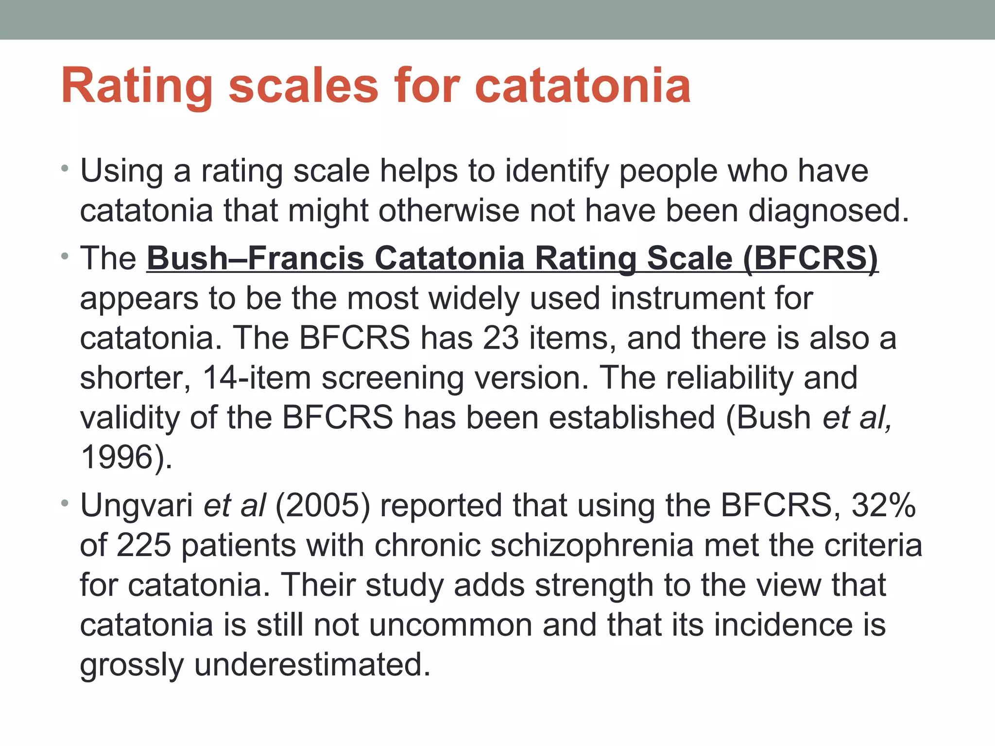 Catatonia | PPT
