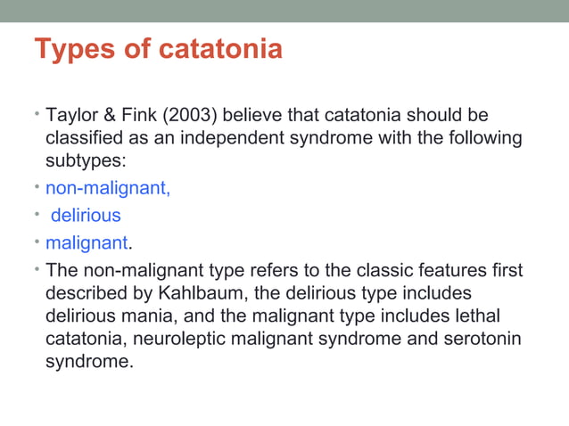 Catatonia | PPT