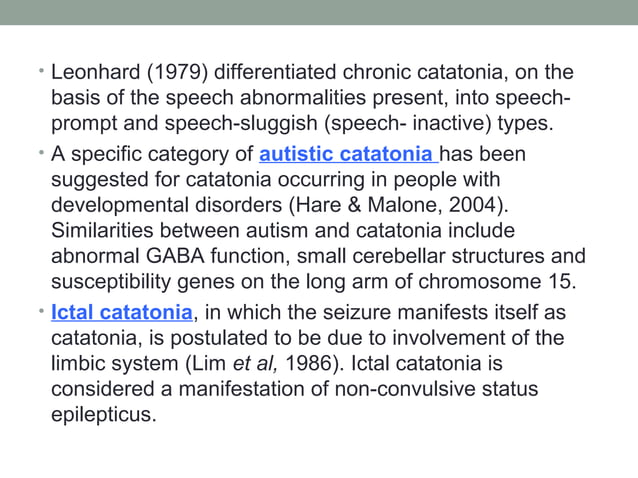 Catatonia | PPT