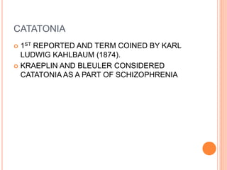 Catatonia | PPTX | Sleep Disorders | Diseases and Conditions