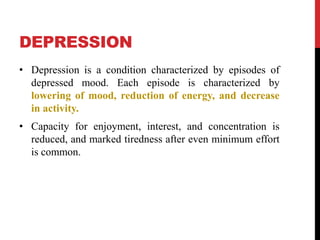 Depression with catatonia | PPTX