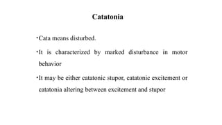 Catatonia in Mental Health Nursing, MHN, Psy | PPTX