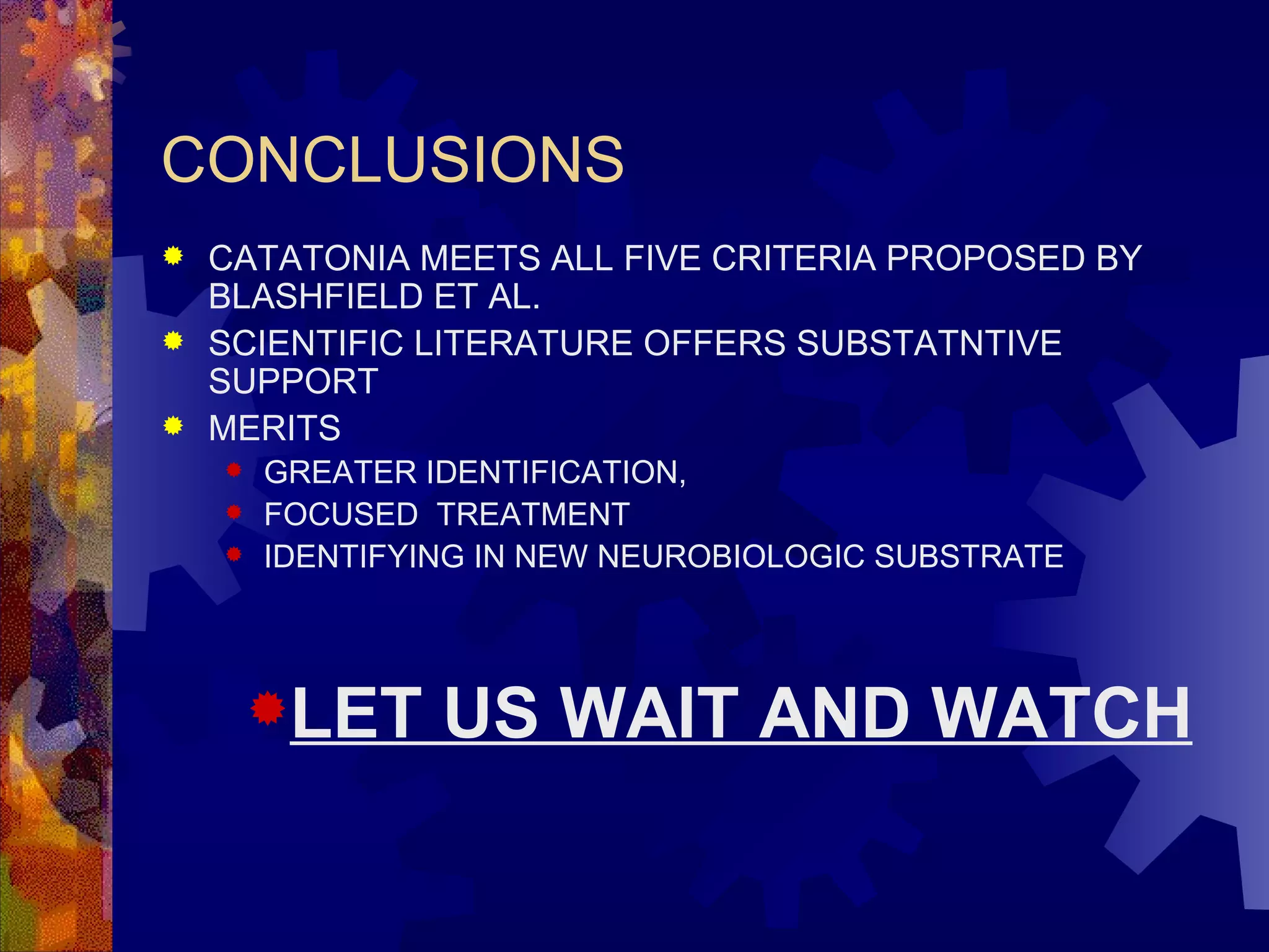 Catatonia.tutorial | PPT