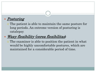 Catatonia and neuroleptic malignant syndrome | PPTX