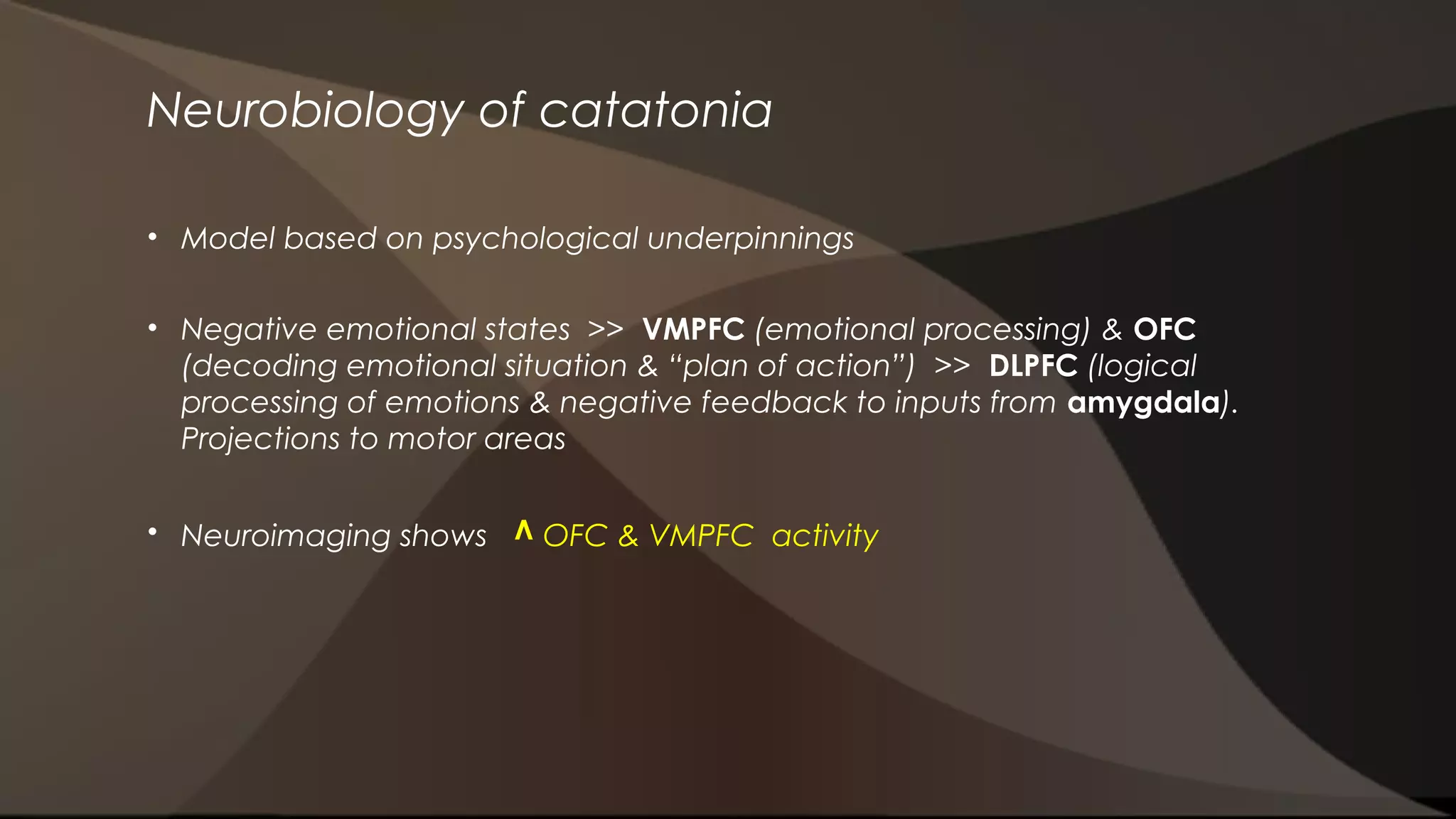 Catatonia Update | ODP