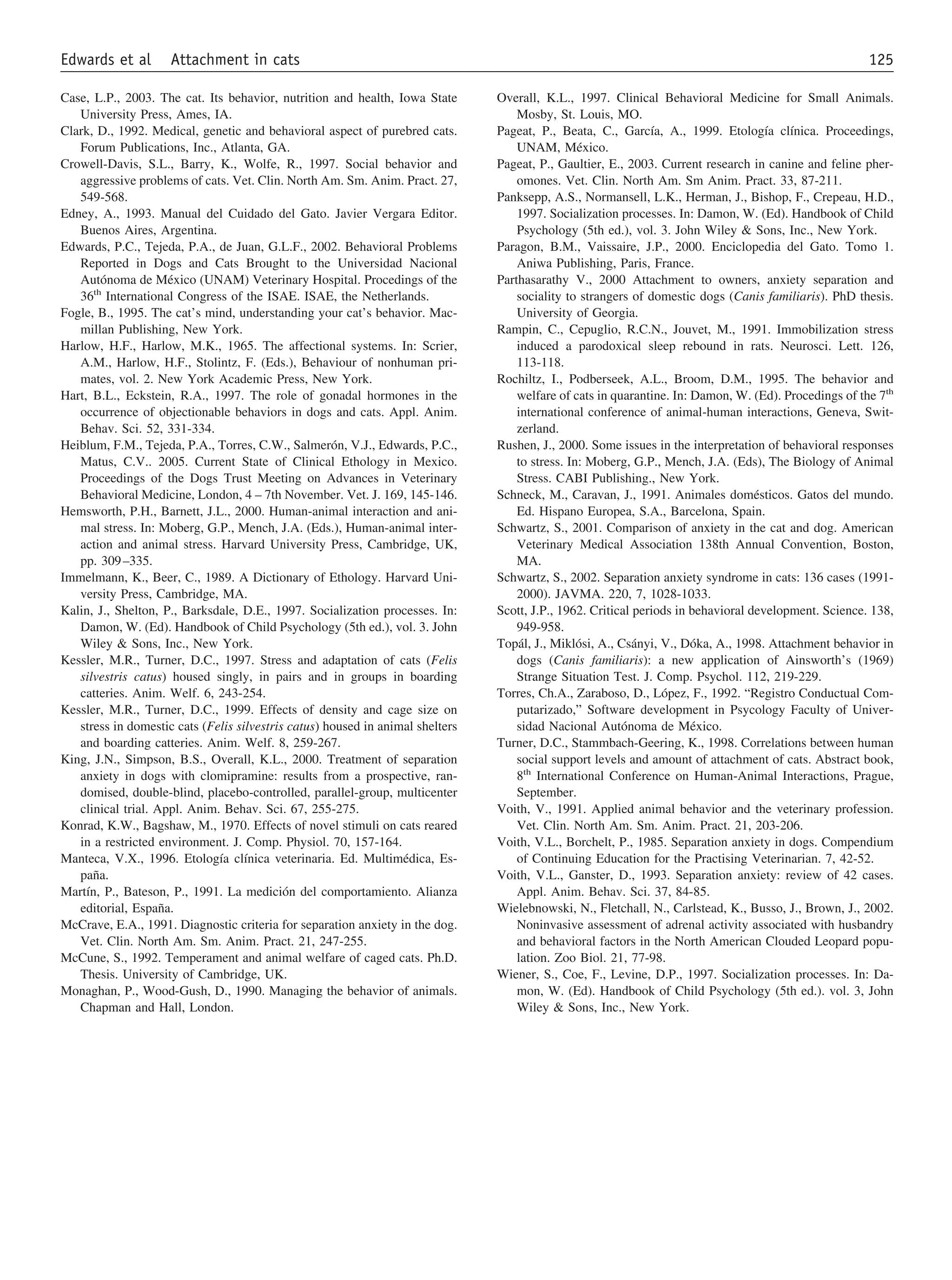 Cat attachment behavior | PDF