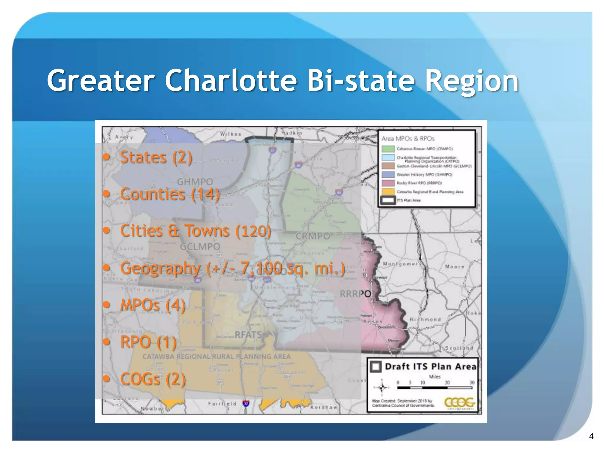 Transportation Planning in the Greater Charlotte Bi-State Region | PPTX