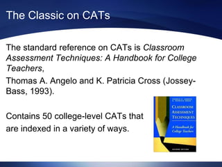 Classroom Assessment Techniques | PPTX