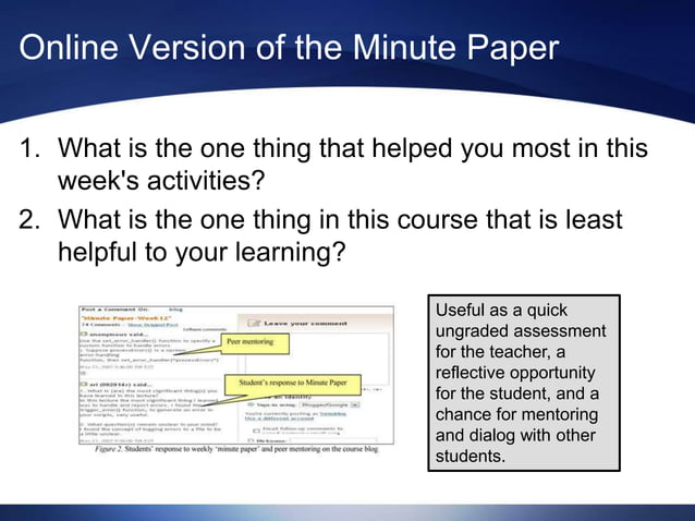Classroom Assessment Techniques classroom-assessment-techniques