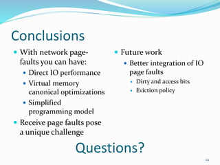 Page Fault Support for Network Controllers (CATC'17) | PDF