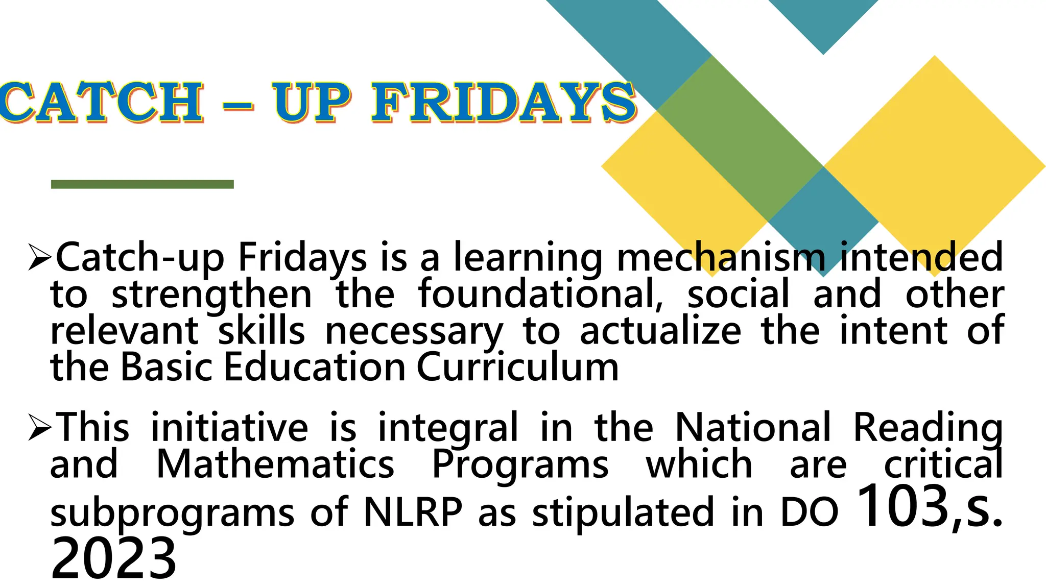 CATCH-UP-FRIDAYS given every friday.pptx