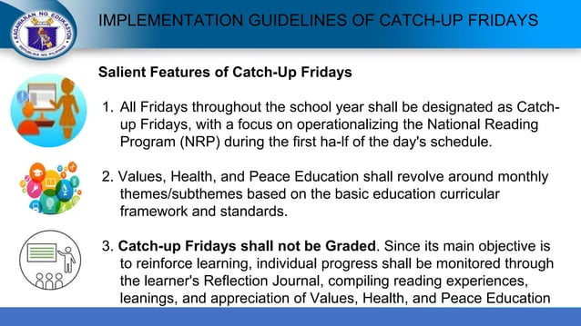 CATCH-UP-FRIDAYS-IMPLEMENTING-GUIDELINES.pptx | Educational Assessment ...