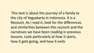 A Day Visit to Yogyakarta- Catch up fiday | PPT