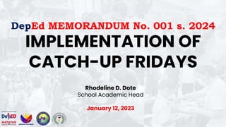 CATCH-UP FRIDAYS.pptx