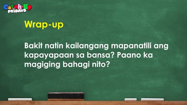 Lesson for Catch-Up Friday Peace Education | PPTX