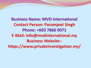 Catch cheating spouse malaysia | PPT