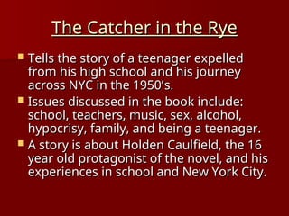 Catcher-Salinger Introducción a la lectura | PPT