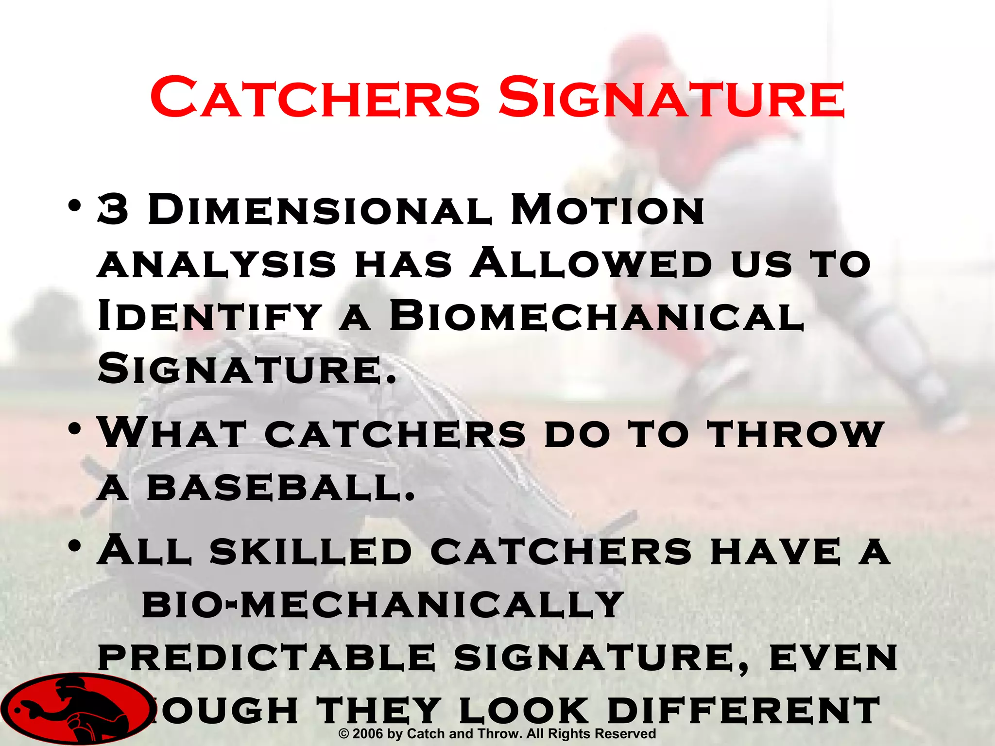 Catchers Throwing Mechanics And Drills | PPT