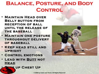 Catchers Throwing Mechanics And Drills | PPT