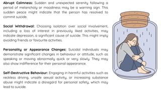 Catching Early Signs And Symptoms Of Suicidal Behavior | Solh Wellness ...