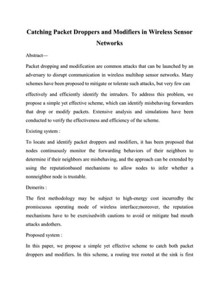 Catching packet droppers and modifiers | DOCX