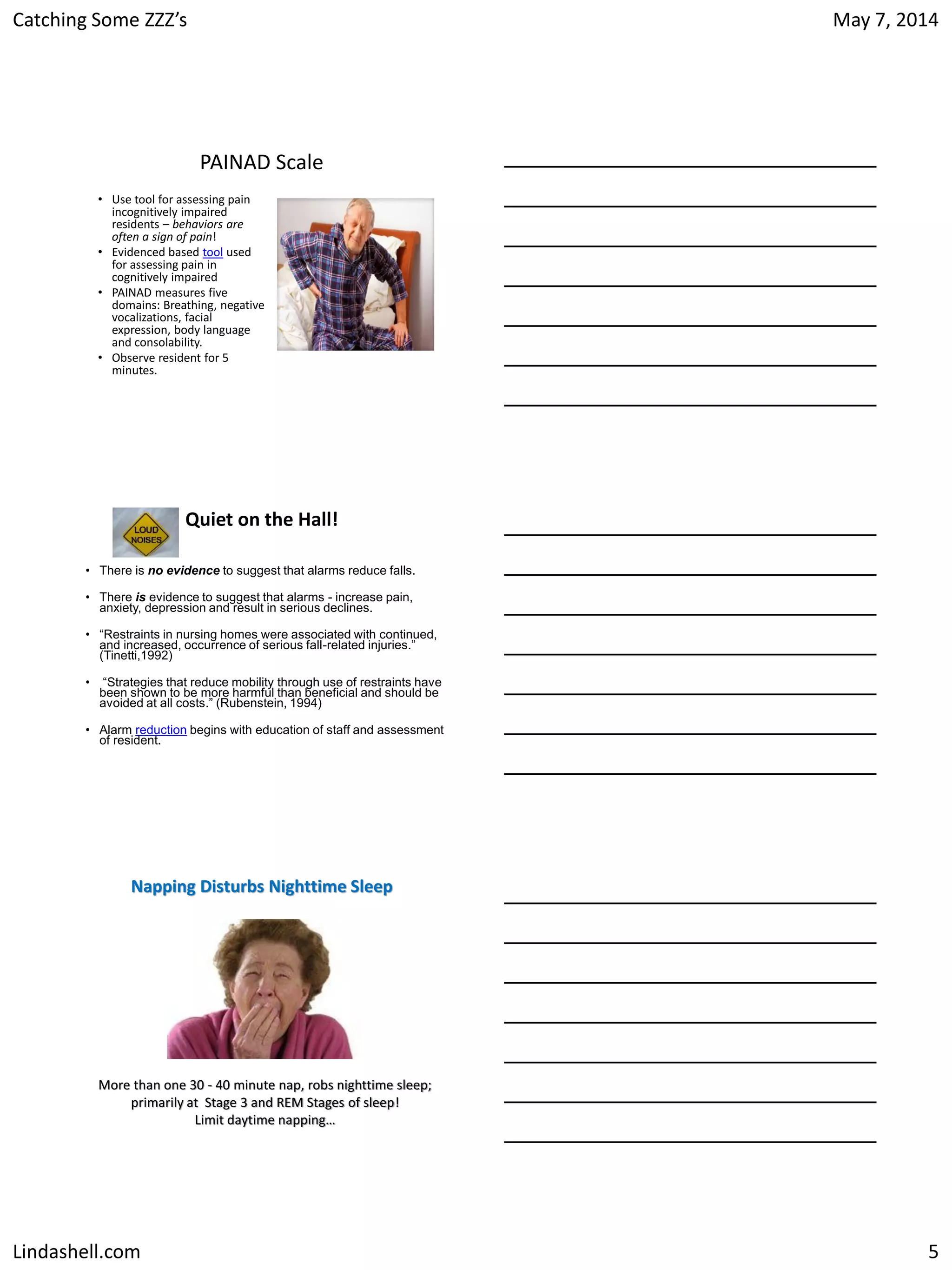 Catching some zz zs presentation handouts | PDF