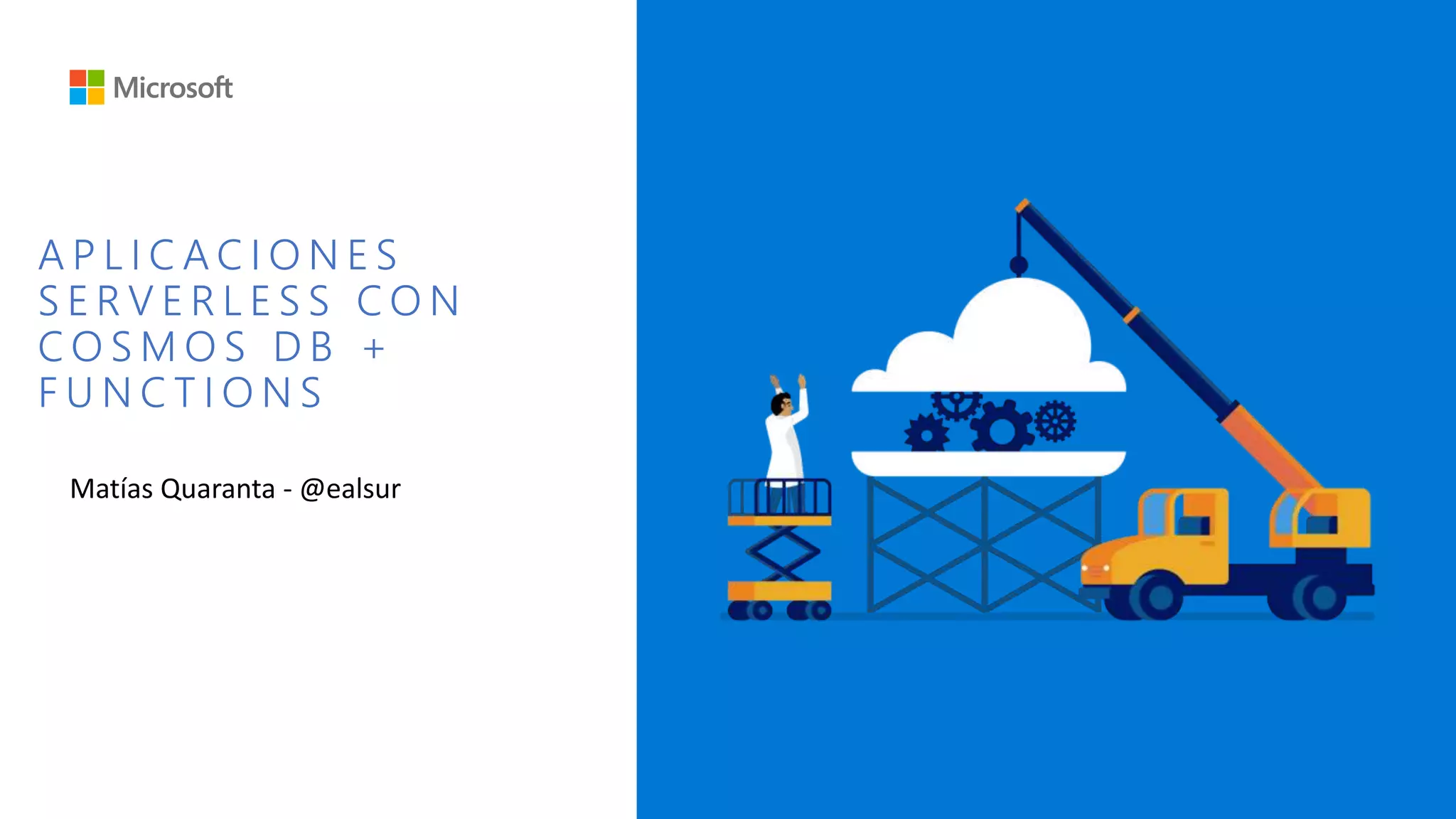 [CatchIT] Serverless con Azure Cosmos DB + Functions | PPT