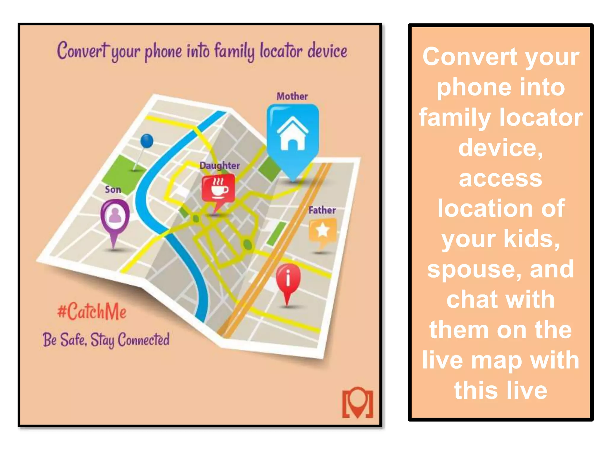 Family Location Sharing app Catchme | PPTX