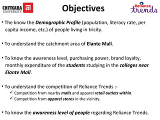Catchment analysis for reliance trends | PPT