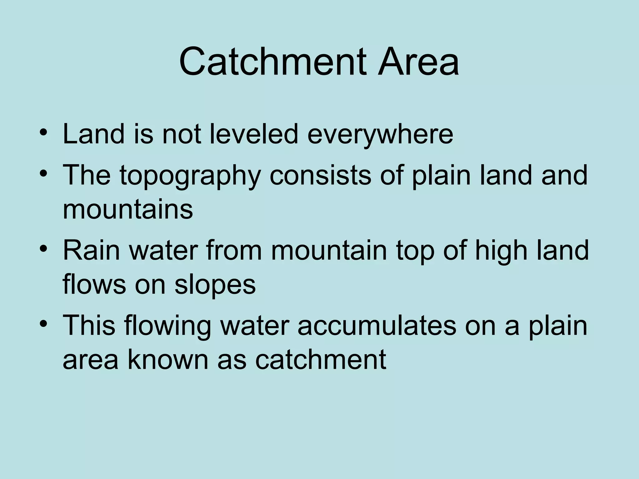 Catchment area | PPT | Agriculture | Industries