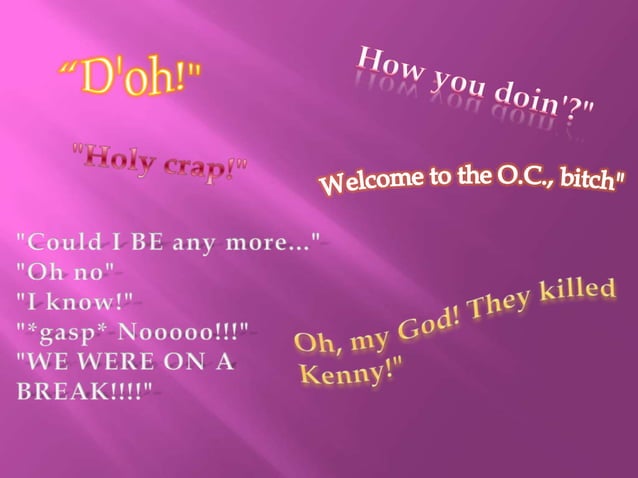 Catch phrases | PPTX | Obscenity and Profanity | Sensitive Topics