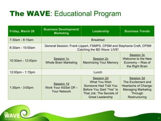 Catch The WAVE: SMPS Pacific Regional Conference | PPS