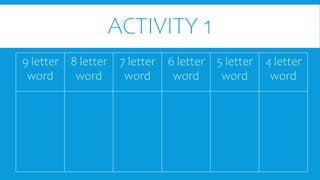 CATCH UP FRIDAY-SCIENCE SUBJECT (DROP EVERYTHING AND READ) | PPTX