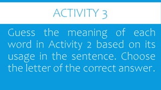 CATCH UP FRIDAY-SCIENCE SUBJECT (DROP EVERYTHING AND READ) | PPTX