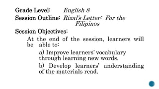 Catch Up Fridays Eng8 Reading Intervention.pptx | Education