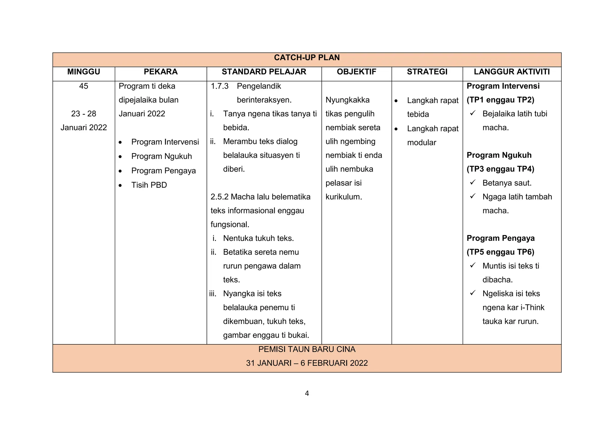 Catch Up Plan BIB T4.docx