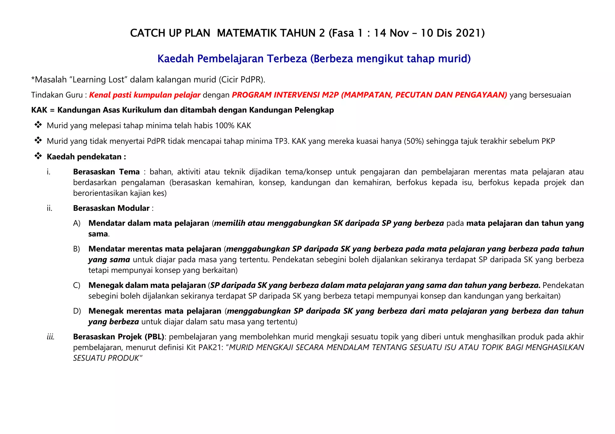 CATCH UP PLAN MATEMATIK TAHUN 2 BY CIKGU GORGEOUS.docx