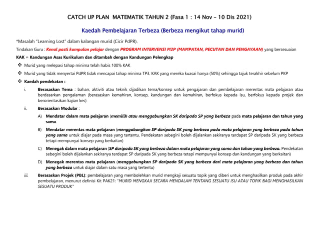 CATCH UP PLAN MATEMATIK TAHUN 2 BY CIKGU GORGEOUS.docx