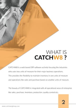 Odoo Catch weight management ERP | CATCHW8 | PDF