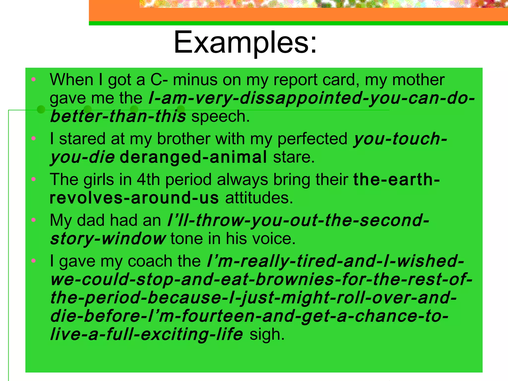 Cat claw hyphenated modifier | PPT