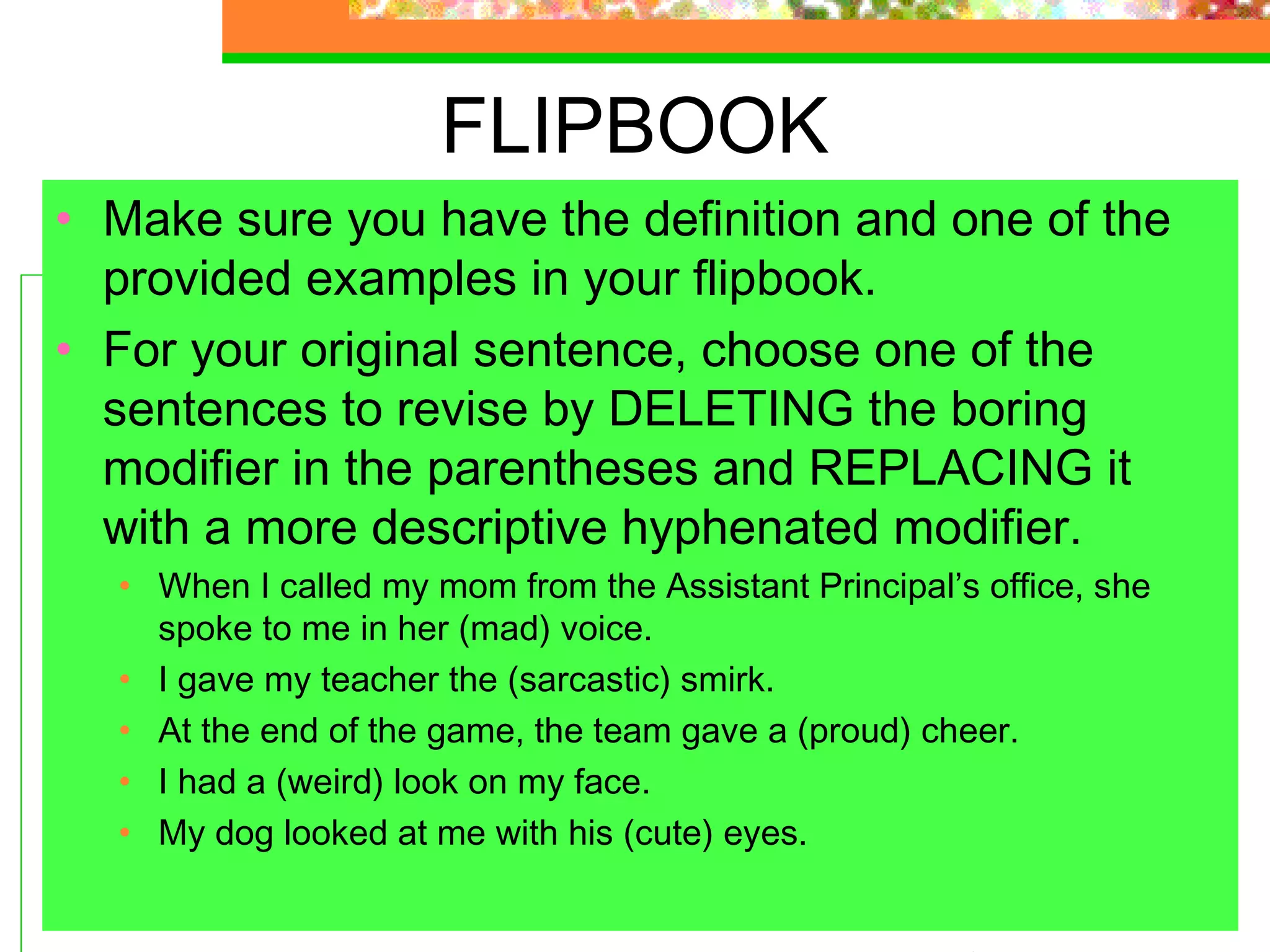 Cat claw hyphenated modifier | PPT