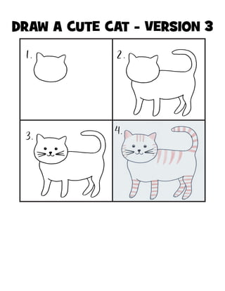 Cat Coloring and Drawing Activity Book | PDF