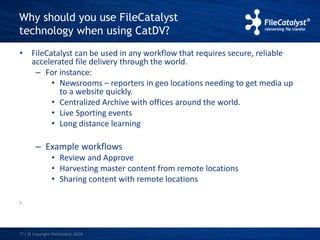 Partner webinar featuring CatDV | PPT